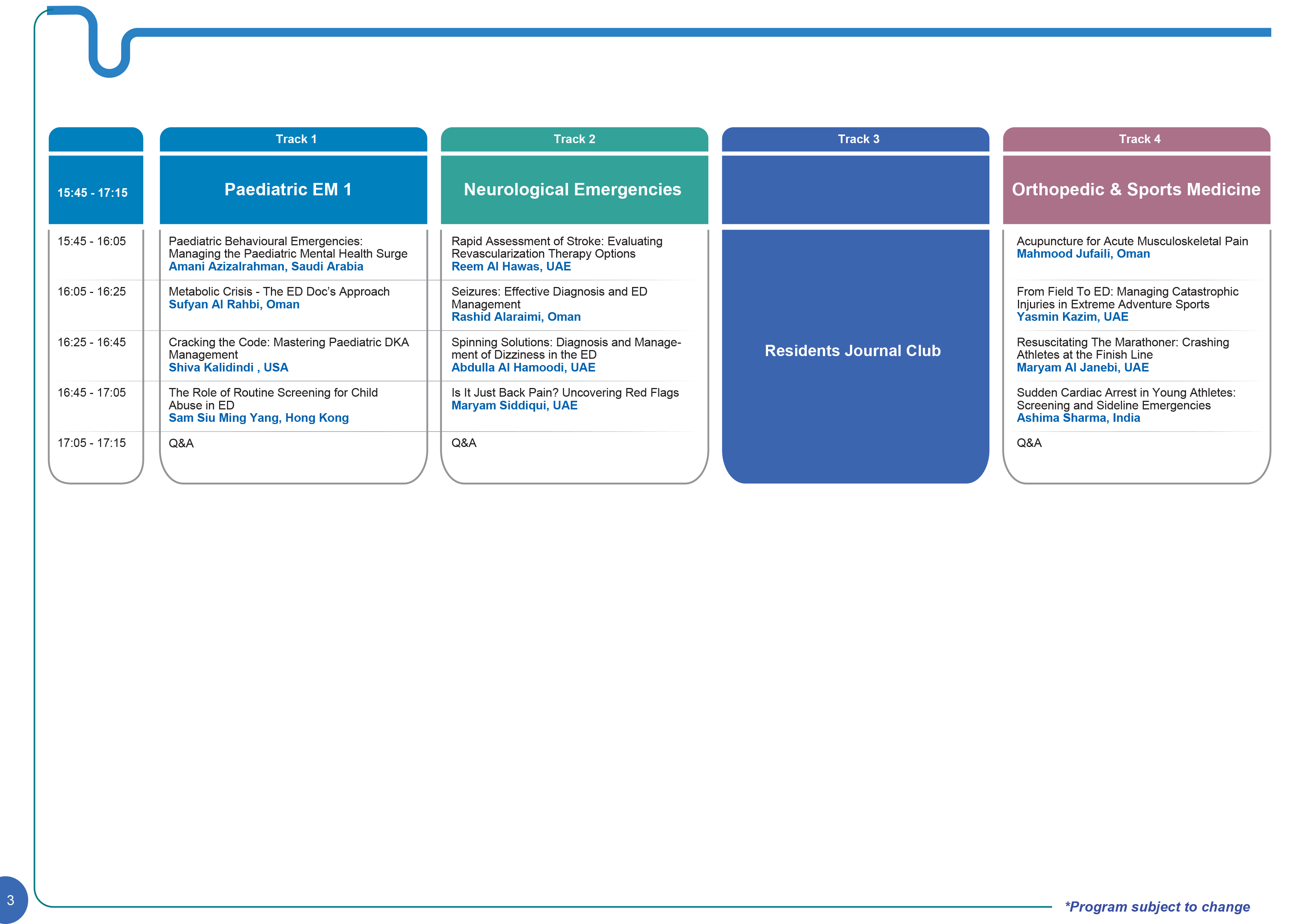 ACEM 2025 Agenda | Asian Conference on Emergency Medicine