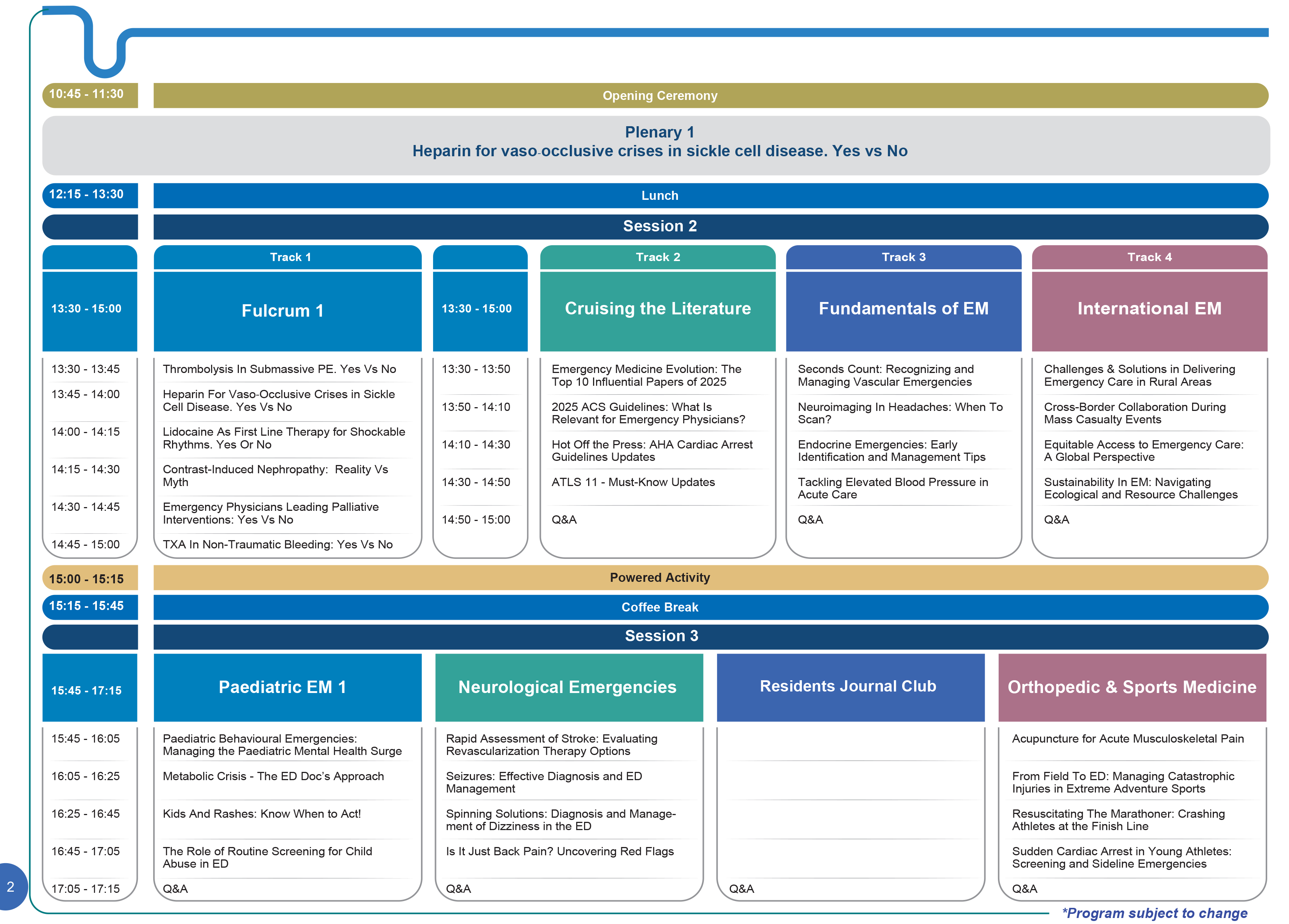 ACEM 2025 Agenda | Asian Conference on Emergency Medicine